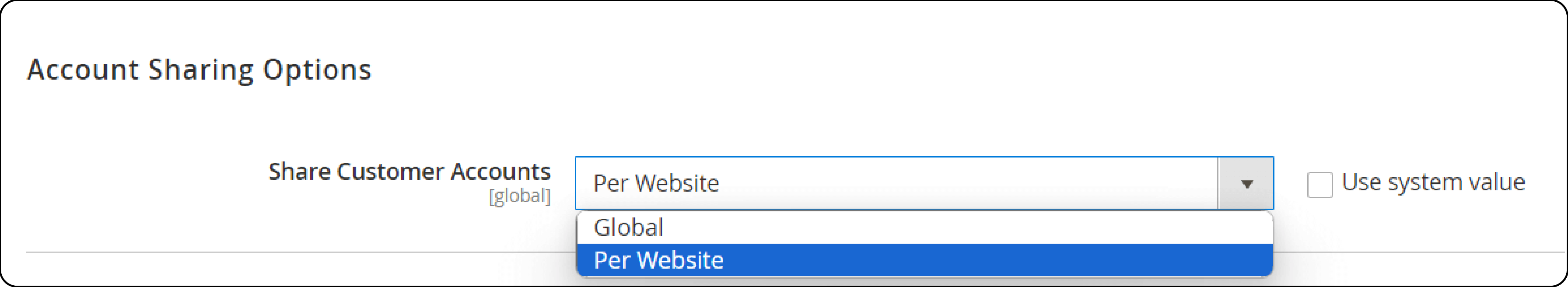 Set Up Magento 2 Customer Account Scope